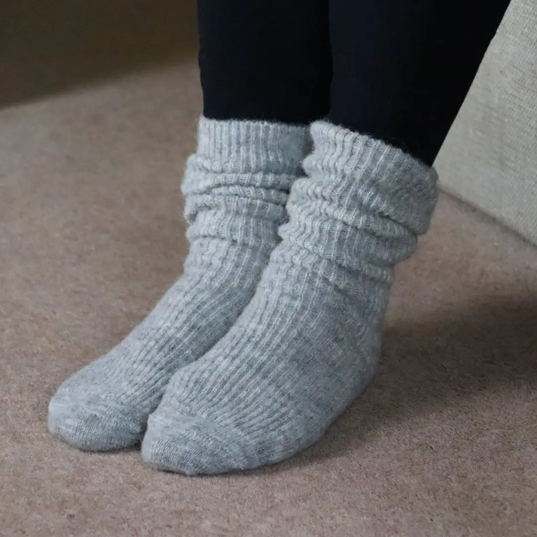 Warm Luxury Italian Baby Alpaca Socks - Apollo